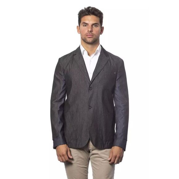 Verri | Jackets & Coats | Verri Denim Blazer Ve834 Men Gray Blazers ...